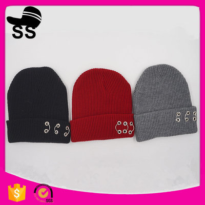 China 2017 19*21cm 74g 100%Acrylic Economic and Reliable different types of winter knitting hats supplier