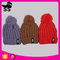 20*22+10cm 100%Acrylic 166g Chinese supplier custom blank wholesale pom beanie winter knitting hats supplier